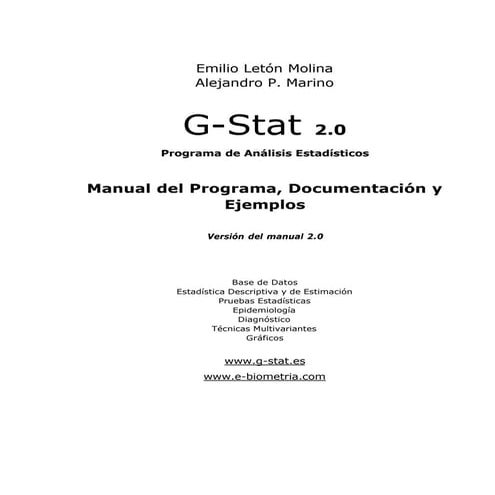 Manual g stat | PDF