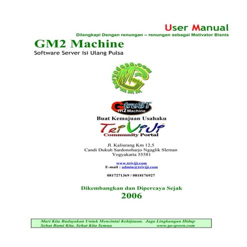 Manual gm2 machine | PDF