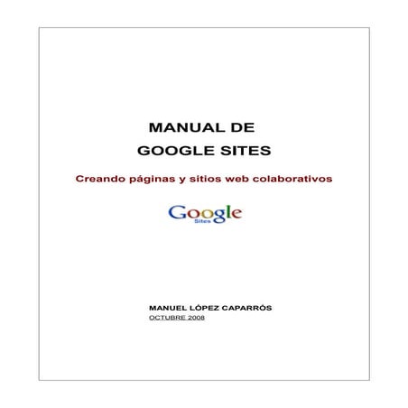 Manual de-google-sites | PDF