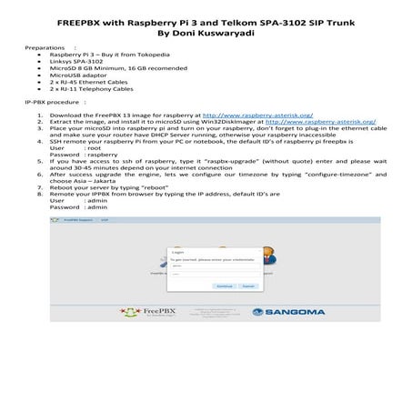 IP-PBX with Raspberry Pi3 | PDF