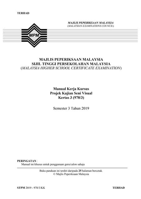 Manual kerja kursus sejarah 2019 | PDF