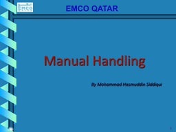 Manual Handling | PPT