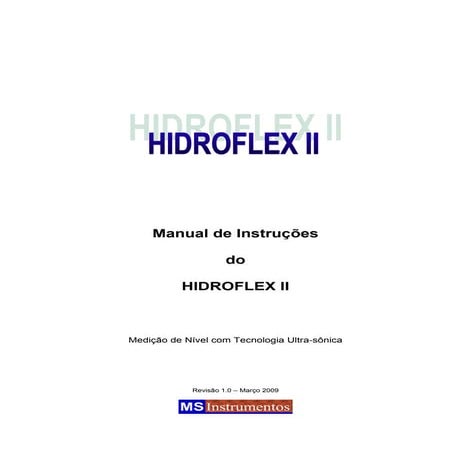Manual hidroflex ii rev1.0 | PDF
