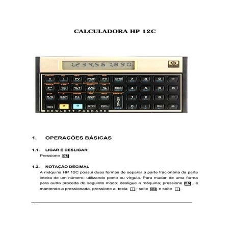 Manual hp 12_c | PDF