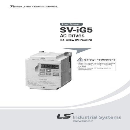 Manual iG5.pdf it's a manual for automation | PDF