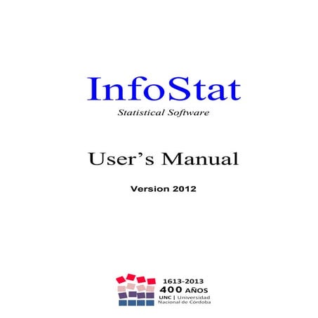 Manual infostat eng | PDF | Computer Software and Applications | Computing