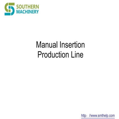 PCB Assembly Manual insertion line | PDF