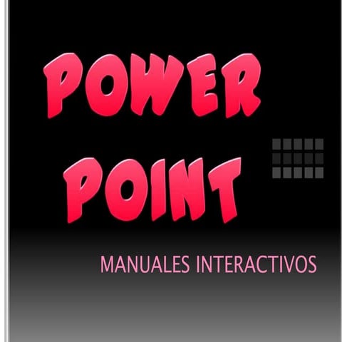 Manual interactivo power point | PPTX