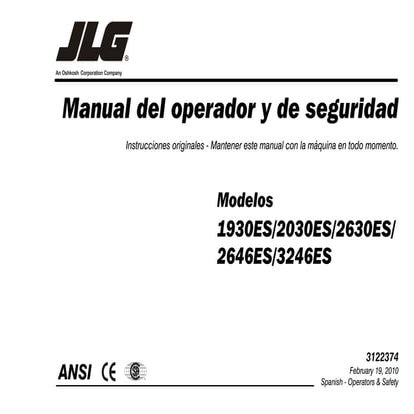 Manual jlg | PDF
