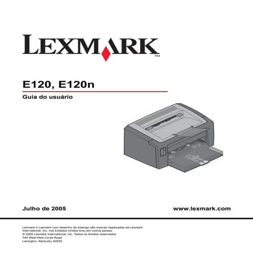 Manual lexmark e120n | PDF