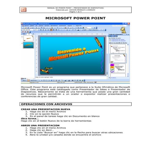 Manual microsoft power point 2003 | PDF