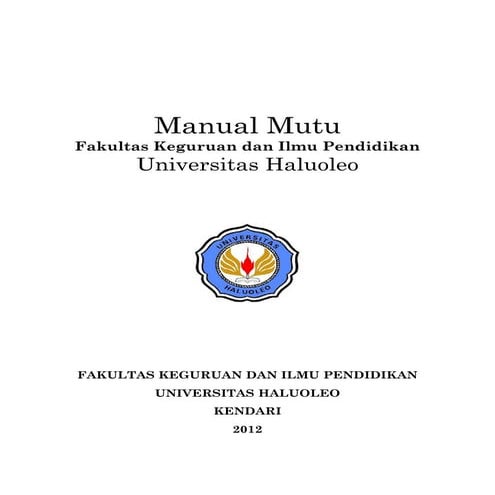 Manual mutu fkip ok | PDF