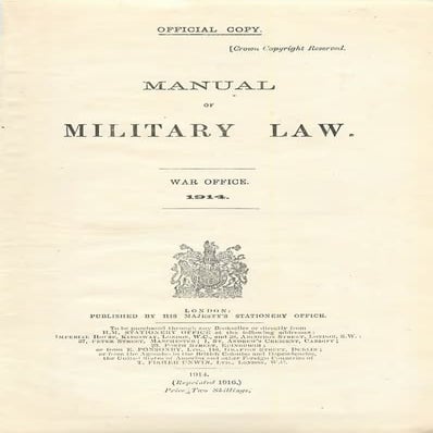 Manual of military law 1914 | PDF