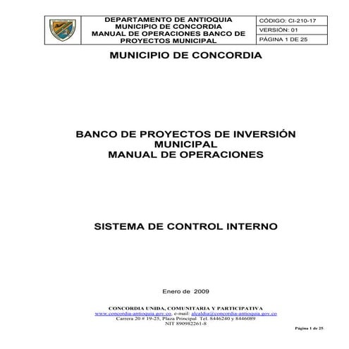 Manual operaciones babco_programas_y_proyectos_concordia | PDF