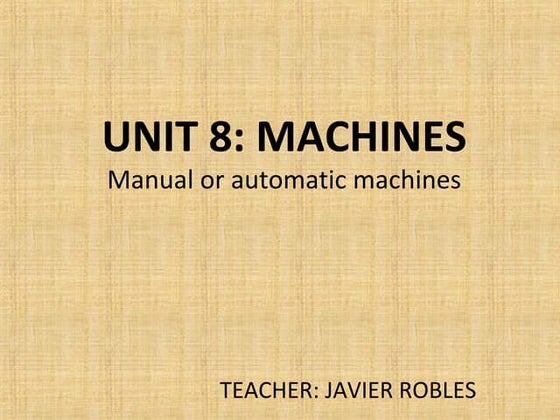 Machines help us | PPT
