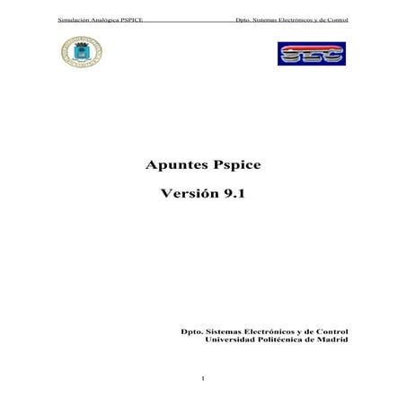 Manual orcad pspice 9_1 | PDF