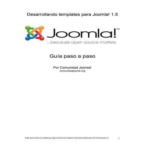 Manual Plantillas Joomla 15 | PDF