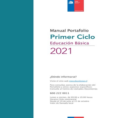 Manual portafolio de_primer_ciclo_2021 | PDF