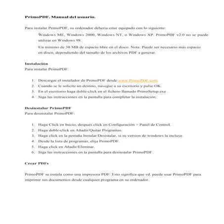 Manual Primo Pdf | PDF