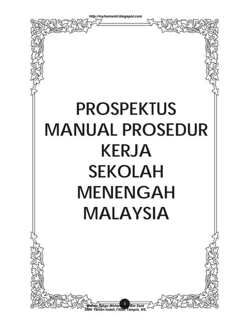 Contoh fail meja gpm | PDF