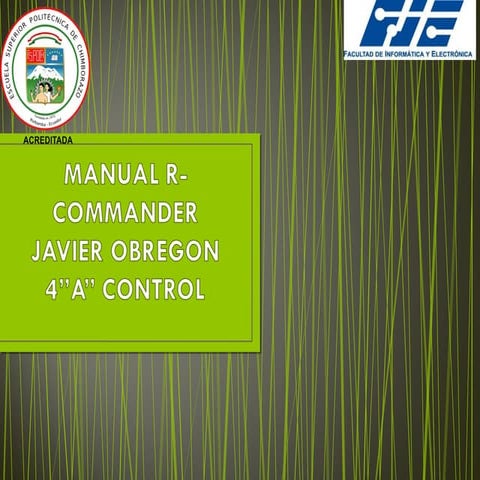 Mini manual para r commander | PPTX