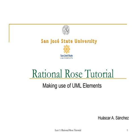 Rational rose tutorial | PDF
