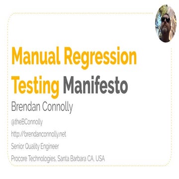 Manual Regression Testing Manifesto | PDF | Educational Assessment ...