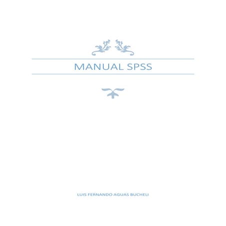 Manual SPSS | PDF