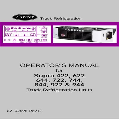 Manual supra carrier | PDF