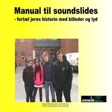 Manual til at lave soundslides | PDF