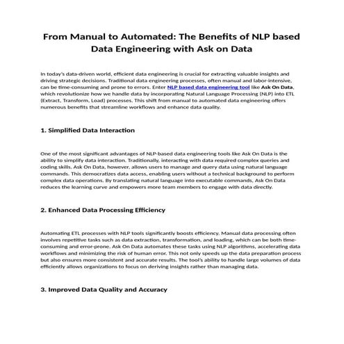 Manual to Automated The Benefits of NLP based Data Engineering tool like Ask on Data (1).pptx