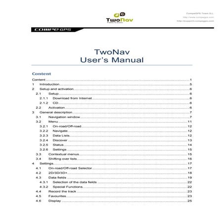Manual two nav_pocket_en-1 | PDF