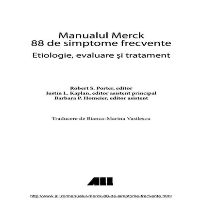 Manualul merck 88 simptome frecvente pdf | PDF
