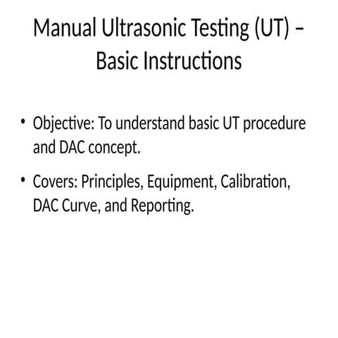 Ut procedure general | DOC
