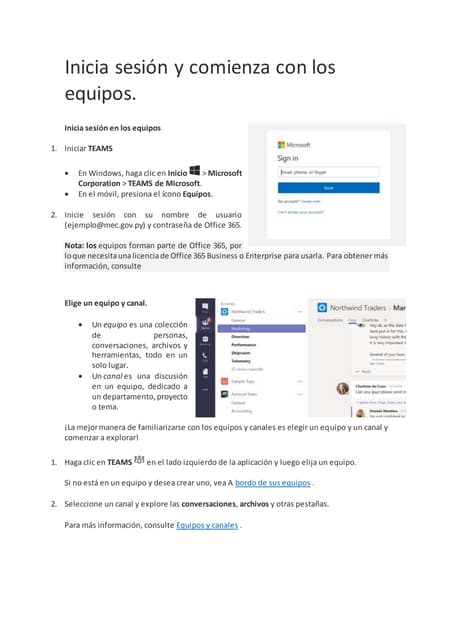 Teams espanol-guia-rapida | PDF