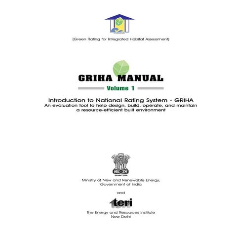 GRIHA RATING SYSTEM | PPTX