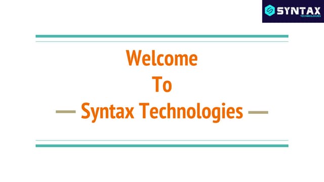 Manual Vs Automation Testing Syntax Technologies Ppt