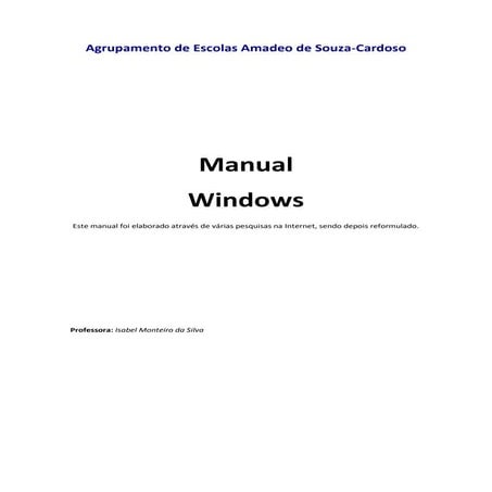 Manual windows | PDF