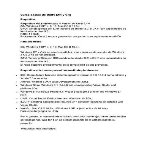 Manual y temario unity | PDF