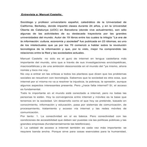 Manuel Castells | DOCX