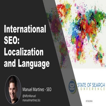 International SEO: Localization and Language - Manuel Martinez | PDF ...