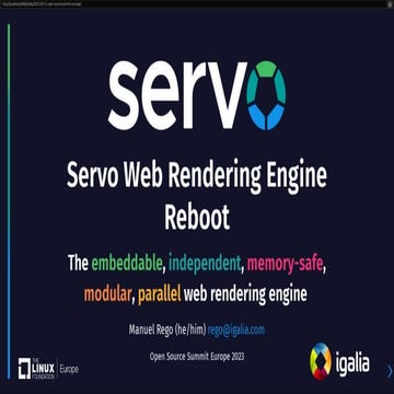 Servo Web Rendering Engine Reboot | PDF