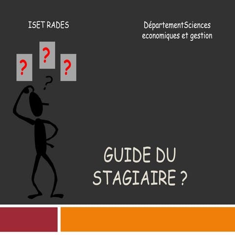 GUIDE DE PRÉSENTATION DU STAGE D’INITIATION | PPTX