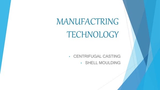 Shell moulding | PPTX