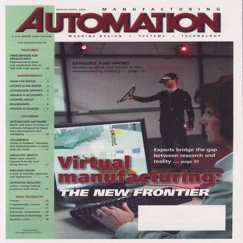 Manufacturing Automation Magazine The Gift Of Sight | PDF