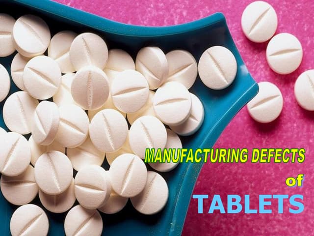 Tablet processing problems and their remedies | PPTX