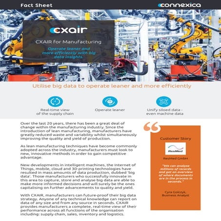 Manufacturing Fact Sheet | PDF