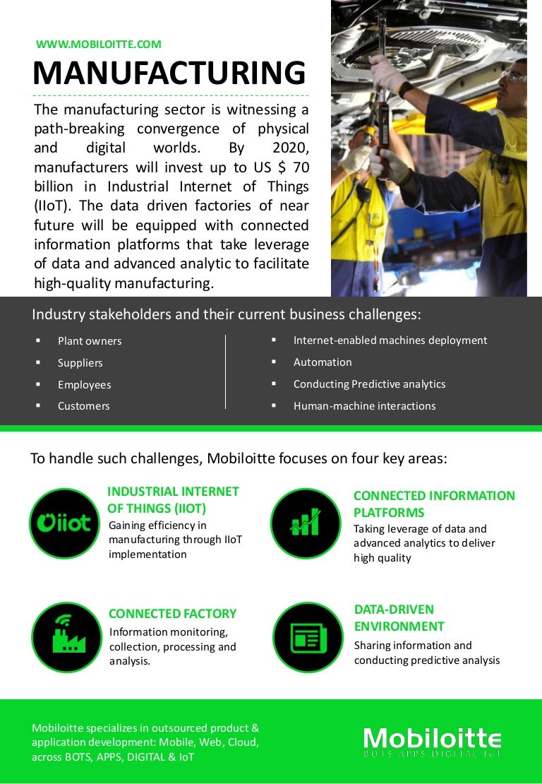 Manufacturing Flyer | Mobiloitte