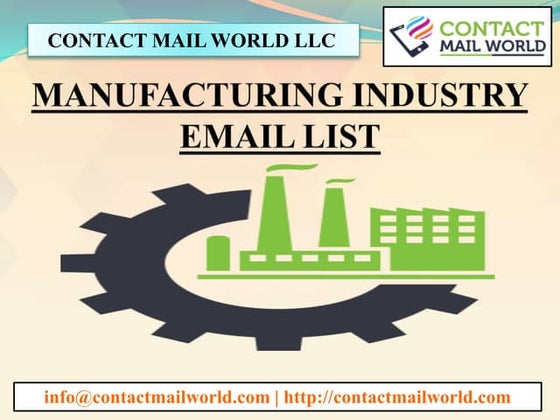 LOGISTICS INDUSTRY EMAIL LIST | PPTX
