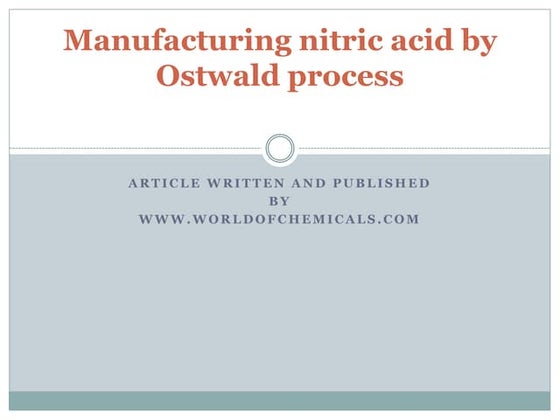 Sulfuric acid manufacturing and process flow diagram | PPT